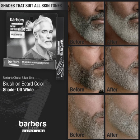 Godefroy Silver Fox Brush On Beard Colour - Medigenix