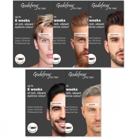 Godefroy Instant Eyebrow Tint Kit for Men - various colours available ...