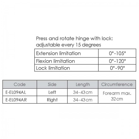 ROM Post-op Elbow Brace with Hand Grip - Medigenix
