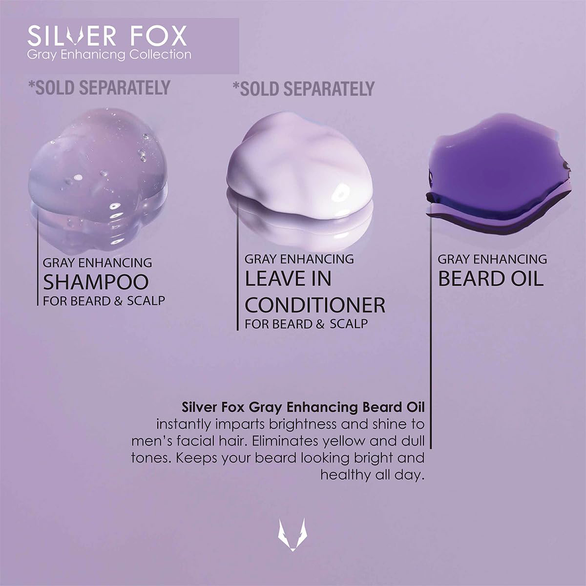 Godefroy Silver Fox Grey Enhancing Beard Oil - Medigenix