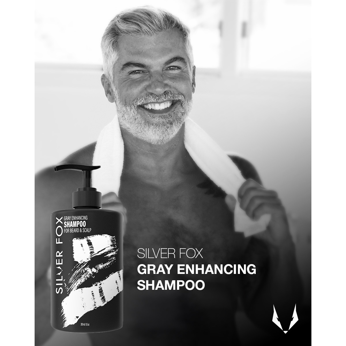 Godefroy Silver Fox Beard, Scalp and Moustache Shampoo for Grey Hair ...