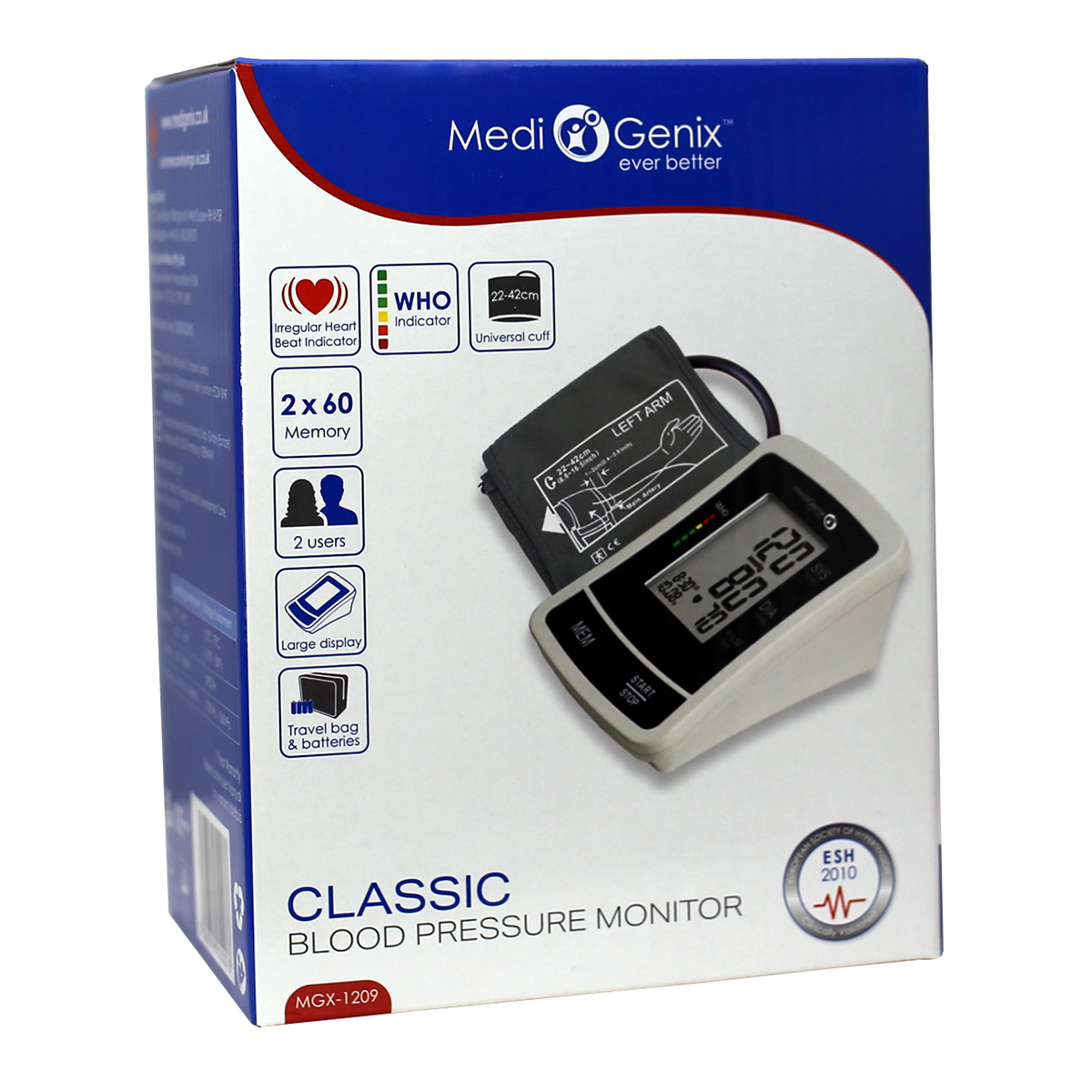 Automatic Upper Arm Blood Pressure Monitor - Medigenix