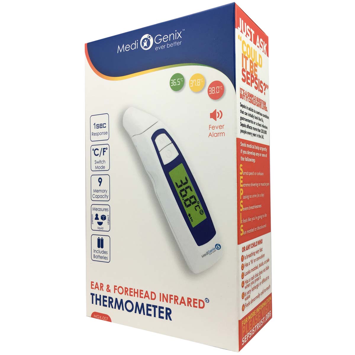 MediGenix Ear & Forhead Thermometer - Medigenix