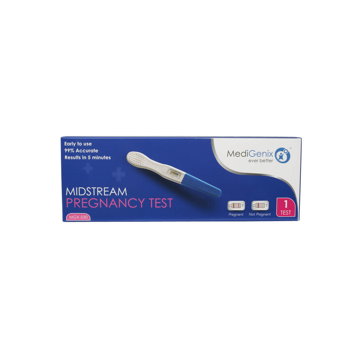 MediGenix Pregnancy Test Midstream (1 Test) - Medigenix