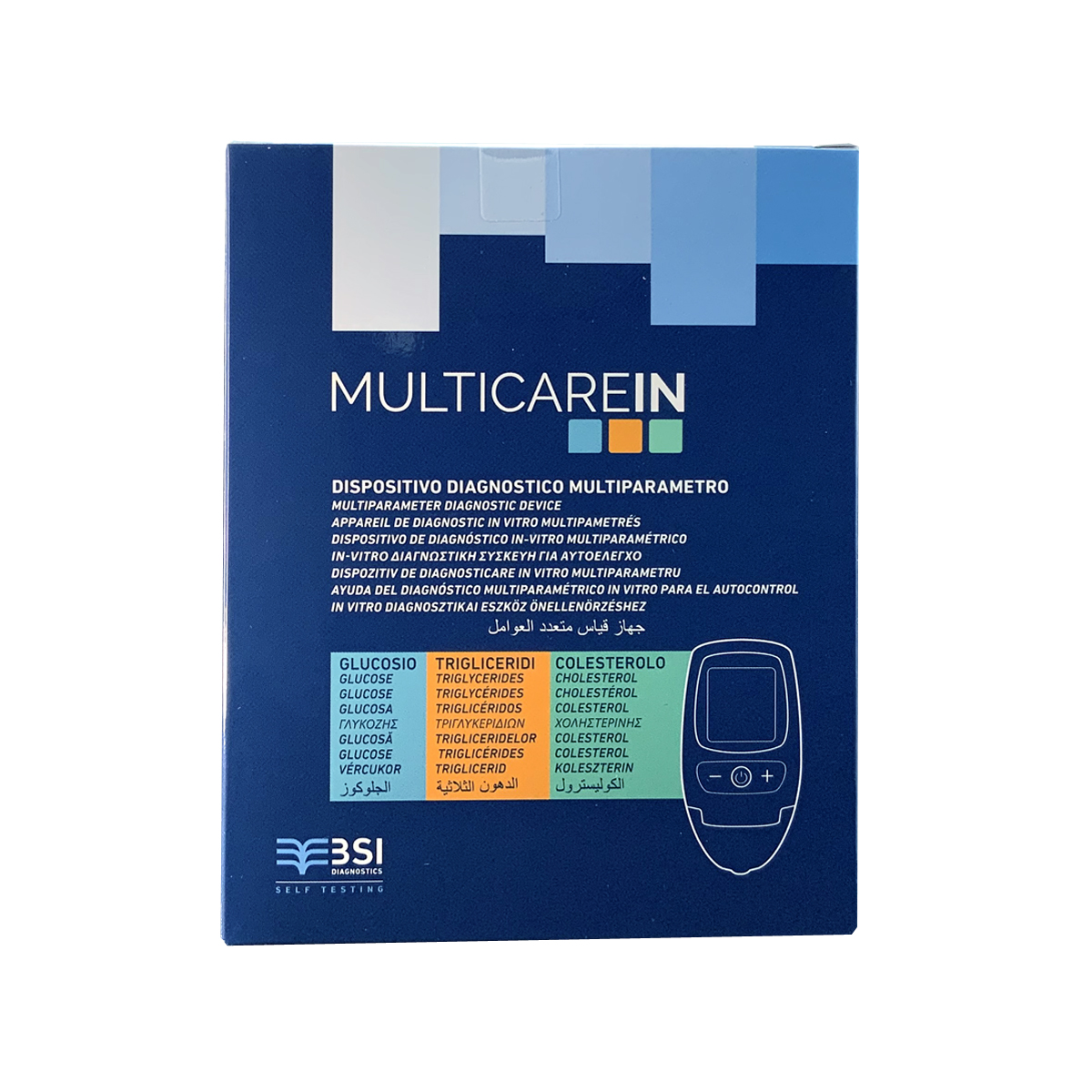 MultiCare IN Cholesterol, Glucose & Triglyceride Meter Test Kit - Medigenix