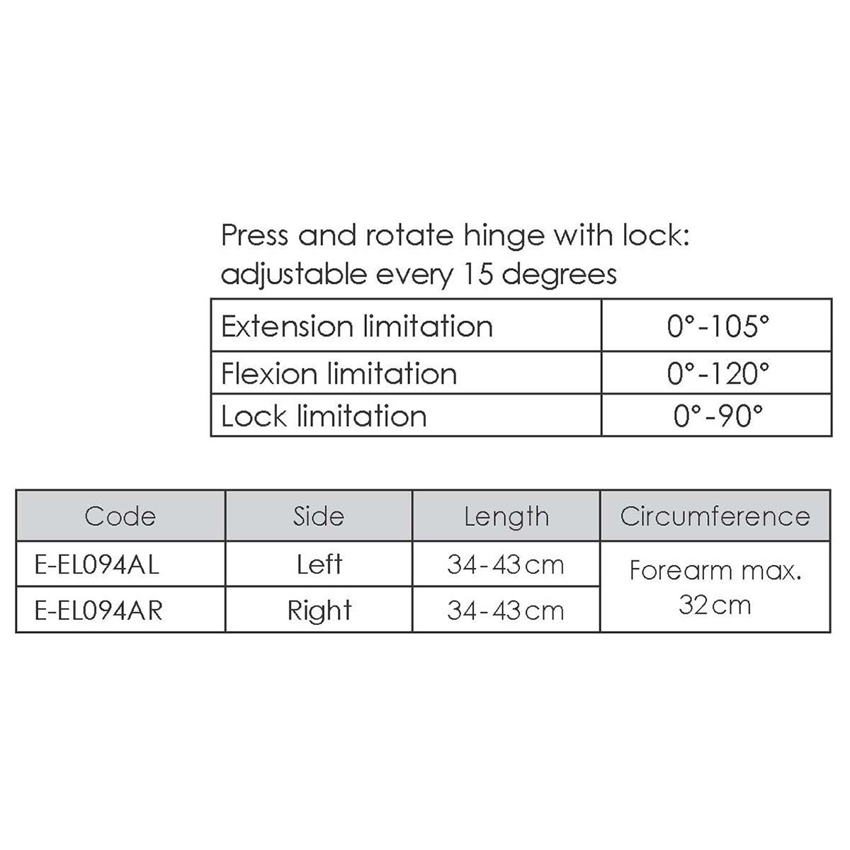 ROM Post-op Elbow Brace with Hand Grip - Medigenix